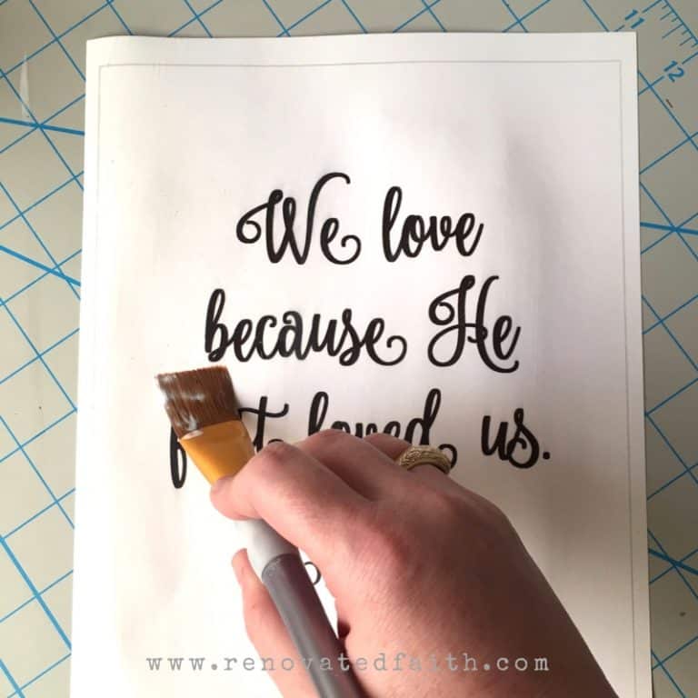 The Easy Way to Make DIY Painted Signs (Free Scripture Printables)