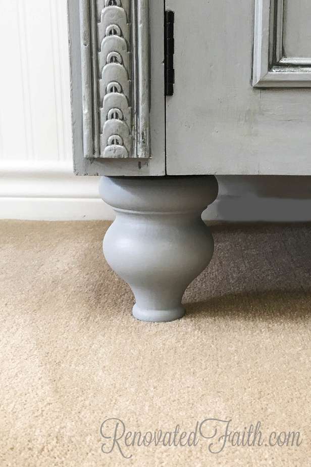 How To Add Legs To Furniture {Buffet Makeover Reveal}