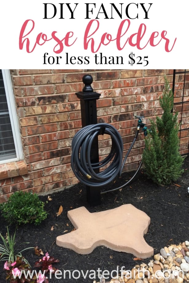 diy fancy hose holder - Renovated Faith