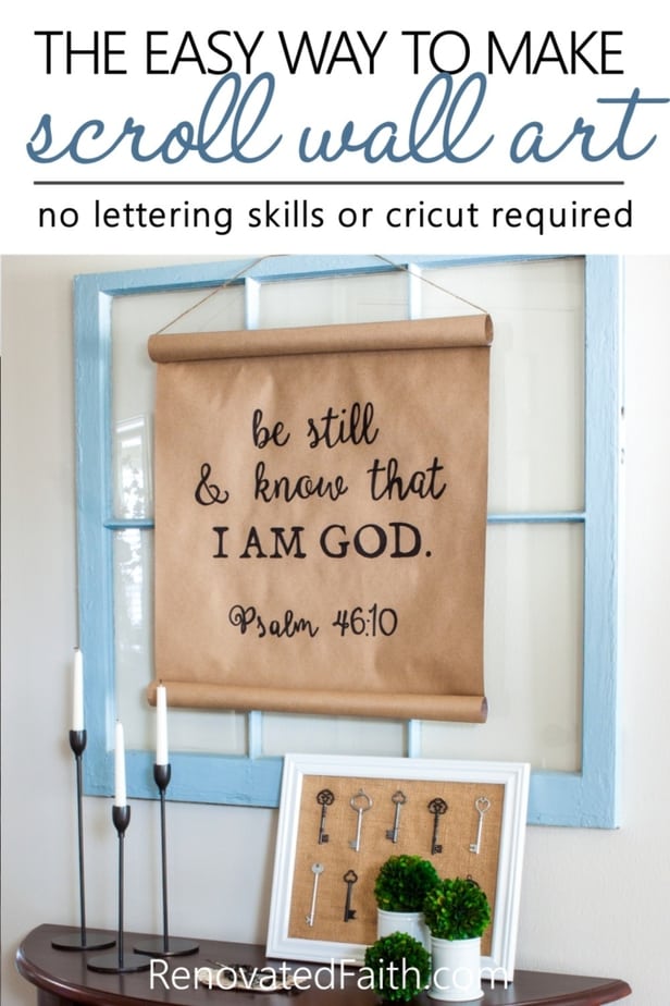 How to Make a Scroll Sign (No Cricut or Hand Lettering Skills Required!)