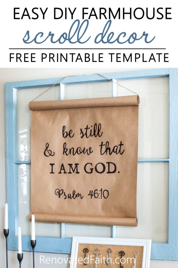 How to Make a Scroll Sign (No Cricut or Hand Lettering Skills Required!)