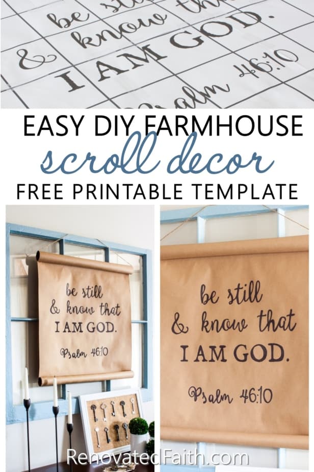 How to Make a Scroll Sign (No Cricut or Hand Lettering Skills Required!)