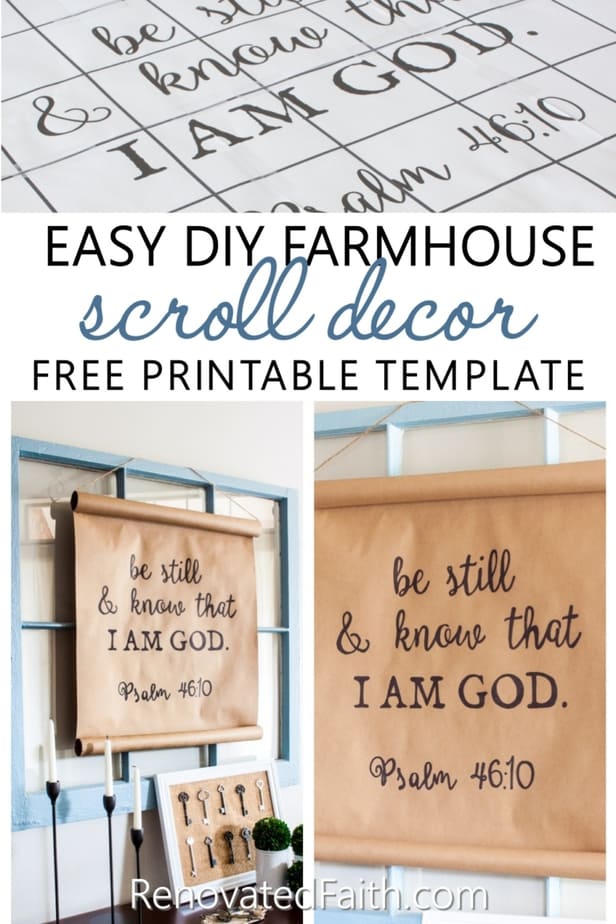 How to Make a Scroll Sign (No Cricut or Hand Lettering Skills Required!)