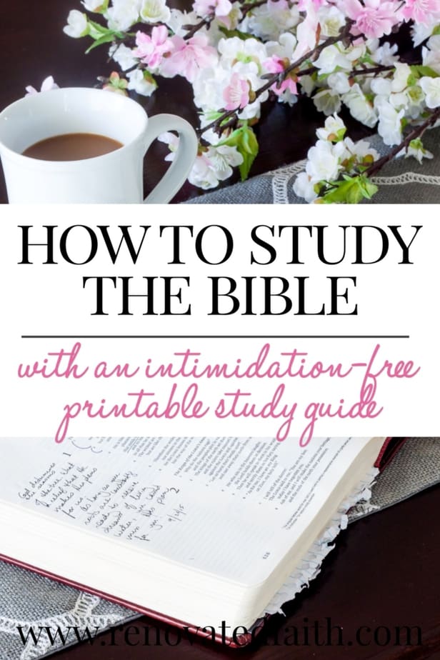 How to Study the Bible For Beginners (PDF Printable for FREE!)