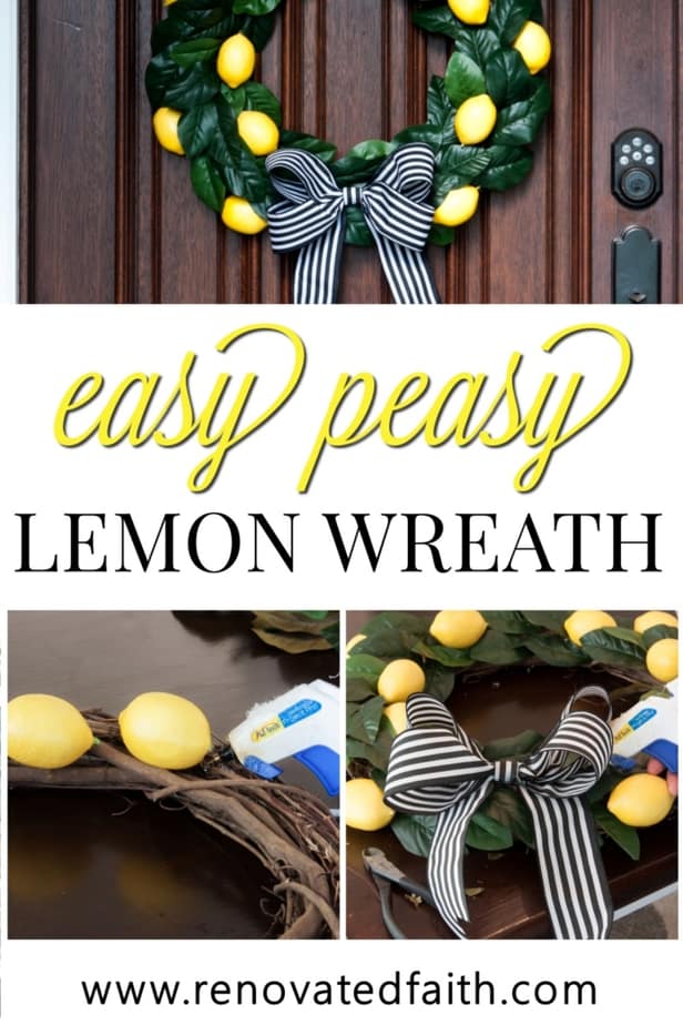 DIY Lemon Wreath Tutorial (How to Make a Citrus Wreath the EASY Way!)