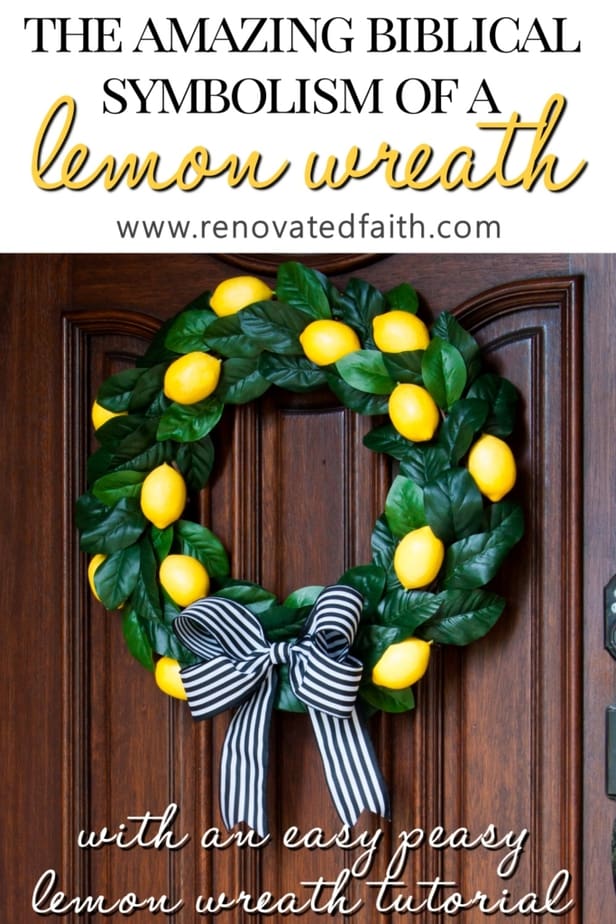 DIY Lemon Wreath Tutorial (How to Make a Citrus Wreath the EASY Way!)