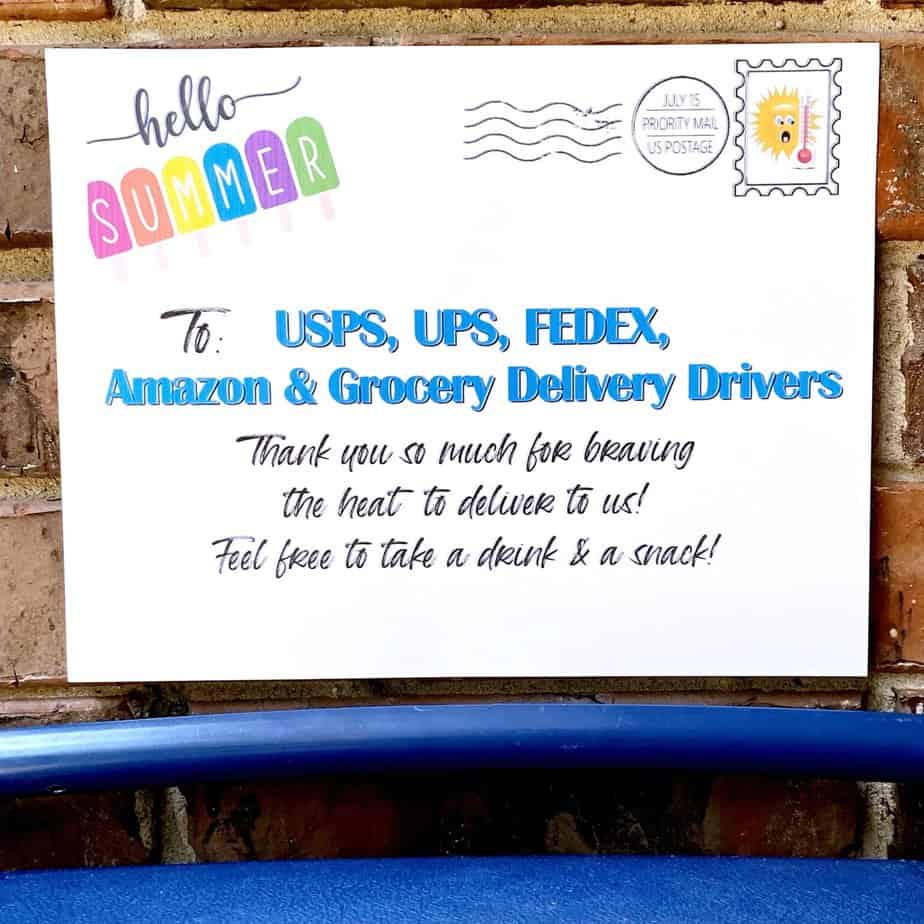 The 21 Best Delivery Driver Snack Sign Printables (FREE!)