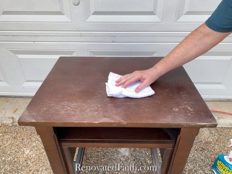 DIY Faux Pottery Barn Seadrift Finish with Paint (EASY Technique!)