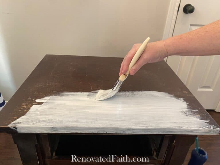 DIY Faux Pottery Barn Seadrift Finish with Paint (EASY Technique!)