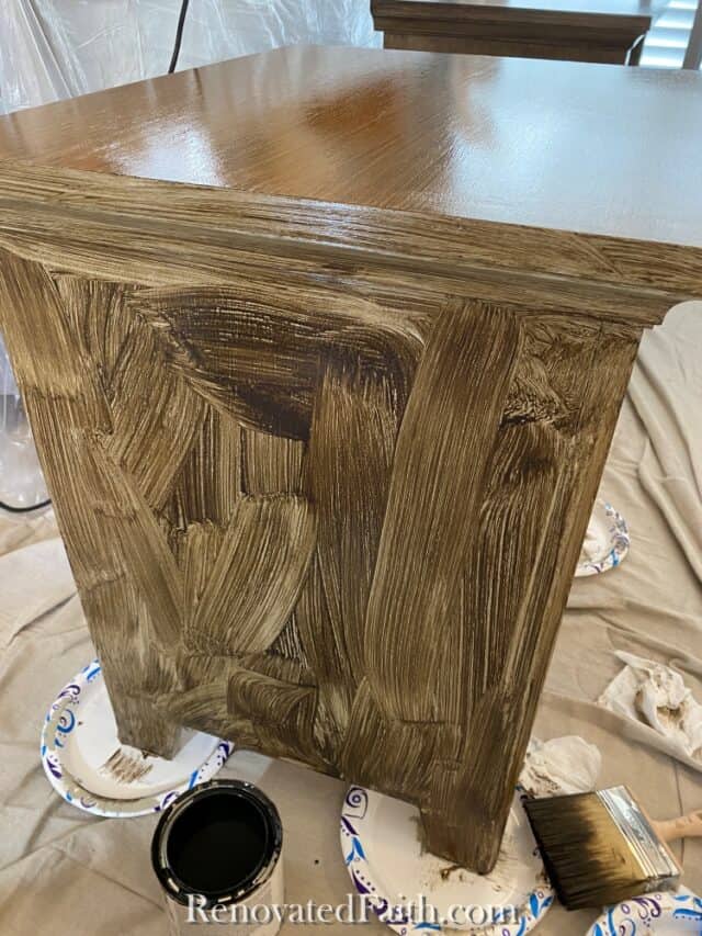DIY Faux Pottery Barn Seadrift Finish with Paint (EASY Technique!)