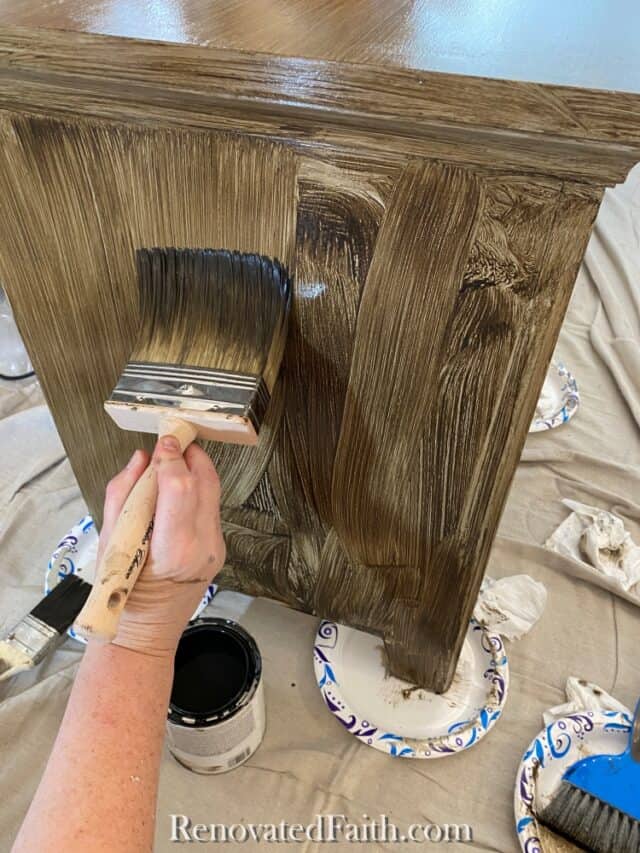 DIY Faux Pottery Barn Seadrift Finish with Paint (EASY Technique!)