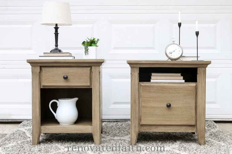 DIY Faux Pottery Barn Seadrift Finish with Paint (EASY Technique!)