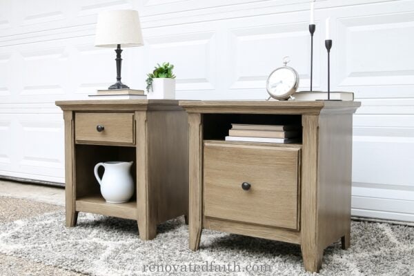 DIY Faux Pottery Barn Seadrift Finish with Paint (EASY Technique!)