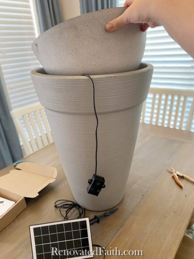 Easy DIY Solar Water Fountain On a Budget