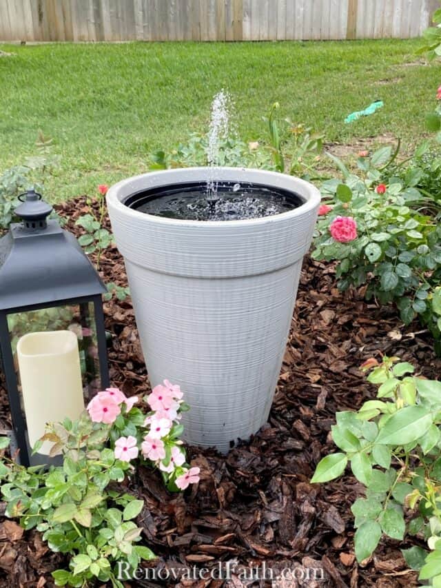 Easy DIY Solar Water Fountain On a Budget