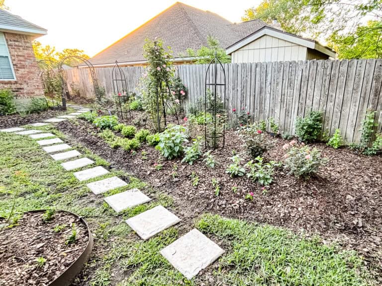 how to build a mounded flower bed-10 - Renovated Faith