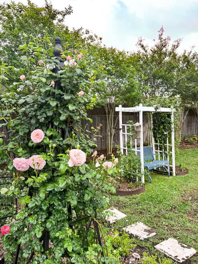 how to build a mounded flower bed-21 - Renovated Faith